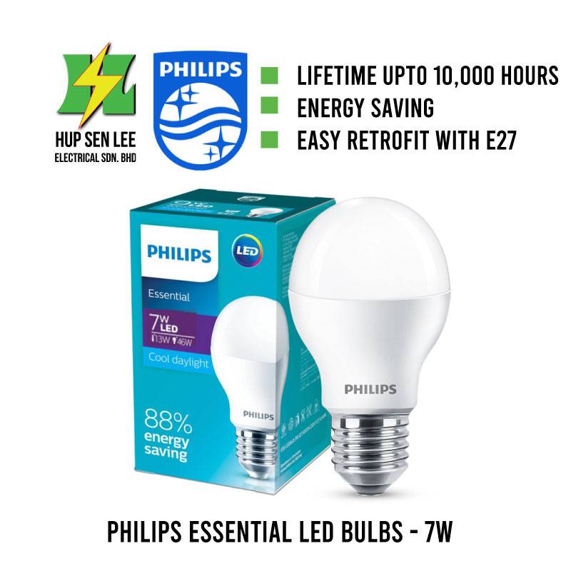 PHILIP Essential LED Bulb (ranging from LED 3.5w to 13w)
