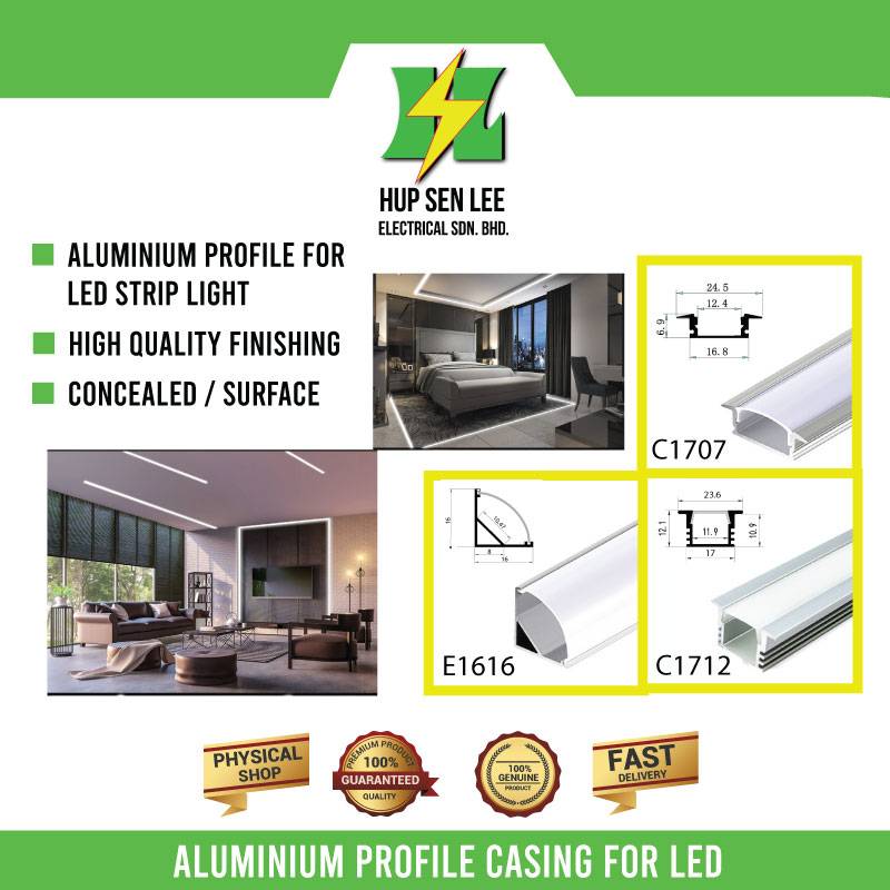 ALUMINIUM PROFILE CASING FOR LED STRIP LIGHT