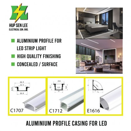 ALUMINIUM PROFILE CASING FOR LED STRIP LIGHT