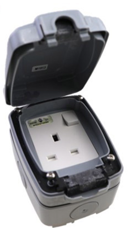 MK 86486 1 GANG 13A IP66 SWITCH SOCKET OUTLET (GREY)