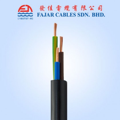 FAJAR 3 CORE TRS SYNTHETIC RUBBER FLEXIBLE CABLE (BLACK) - 100 METERS